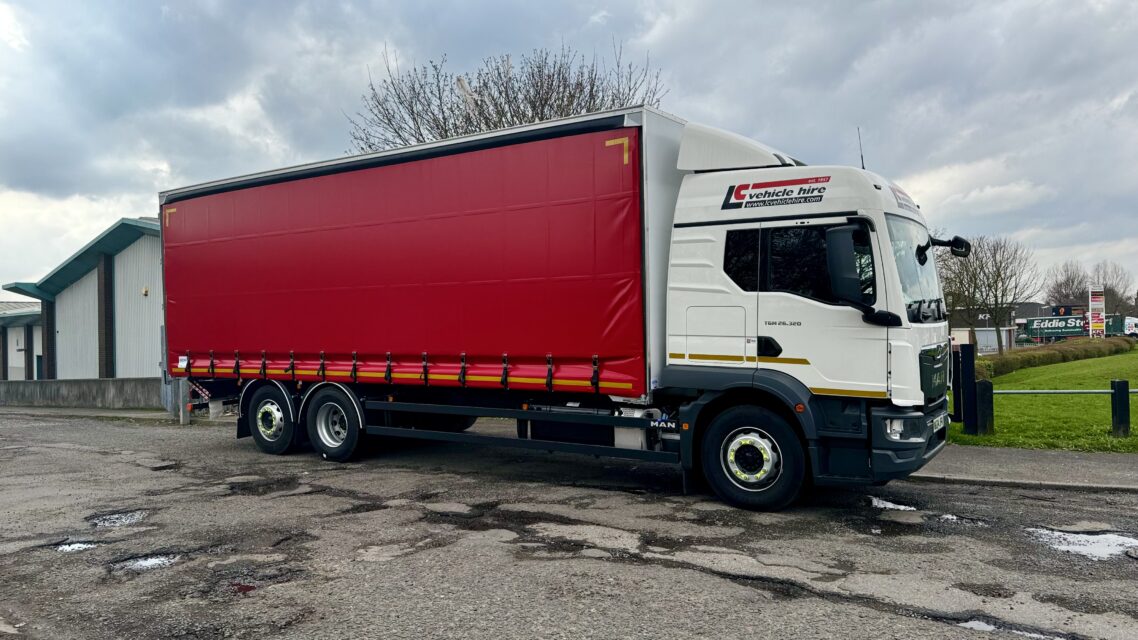 Curtain-side Truck | 26T Lorry Hire | LC Vehicle Hire