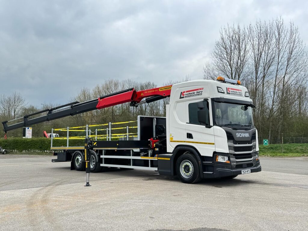 26 Tonne Truck Loader for Hire | 6 Wheeler Flatbed Crane Vehicles